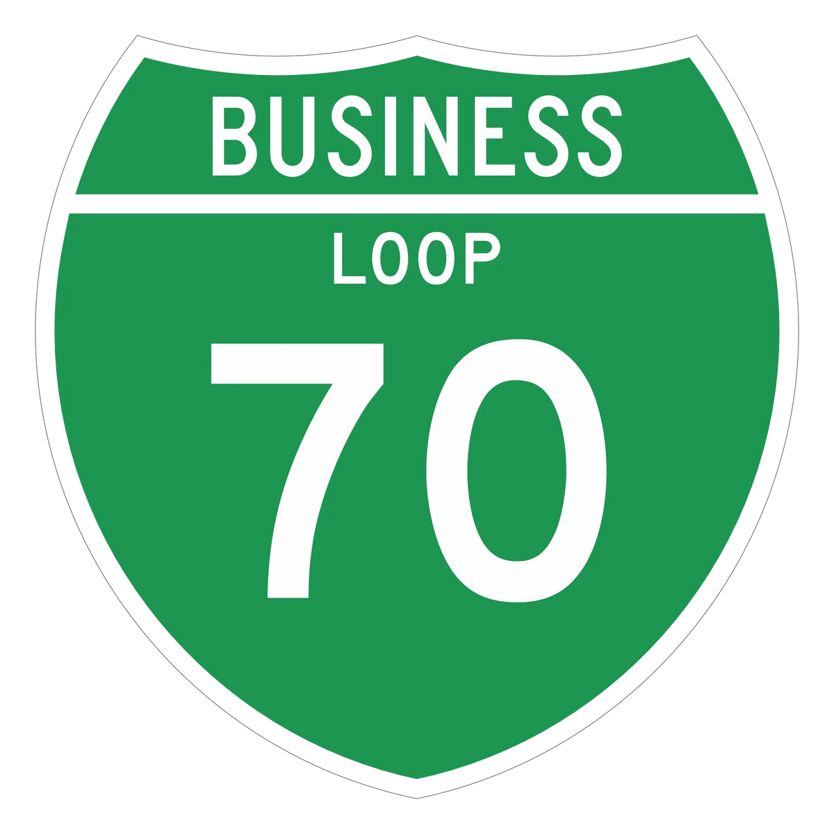 M1 2 Off Interstate Route Sign 1 Or 2 Digits Business Loop M1 2 Off Interstate Route Sign 1 Or 2 Digits Business Loop