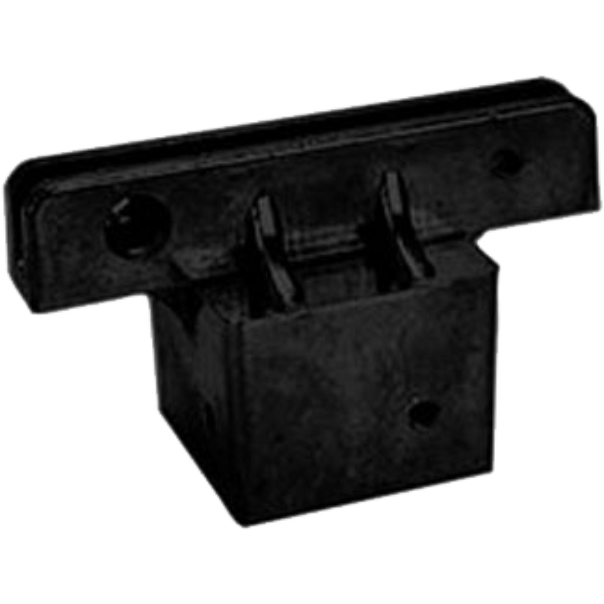 1.75" Square Post Cap - 5 ½" Flat Street Sign Bracket - Black ...