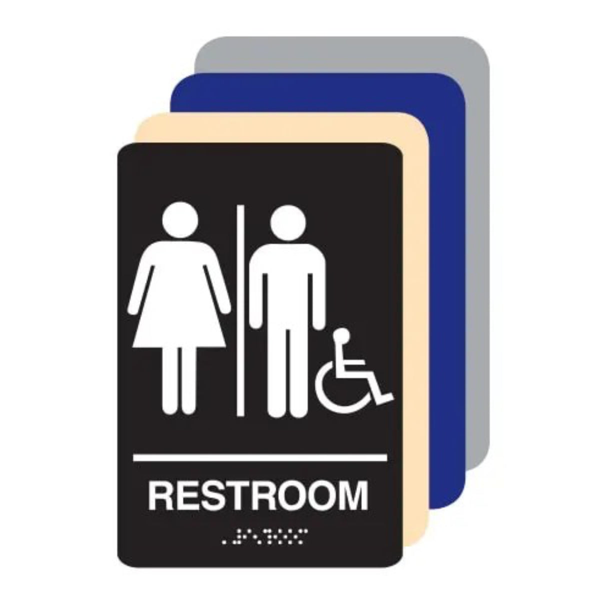 ADA Unisex Restroom Handicap Accessible Sign – Evangeline Specialties