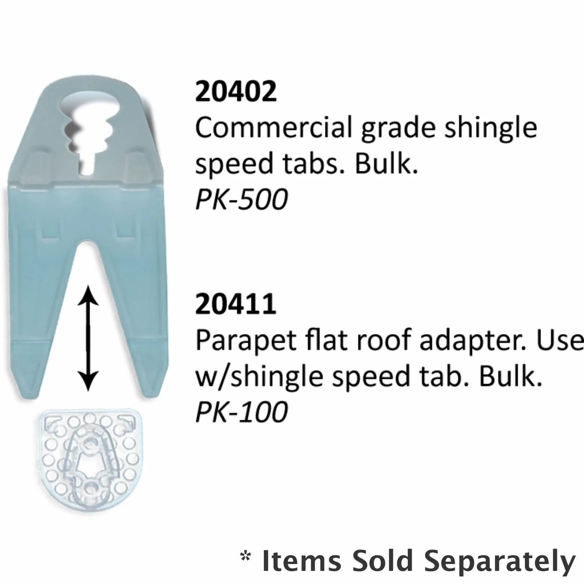 Shingle Speed Tabs Plastic | 500pk – Evangeline Specialties