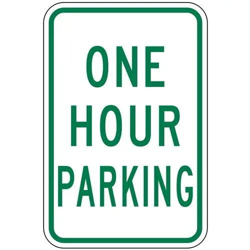 R7-302 One Hour Parking Sign 12"x18" – Evangeline Specialties
