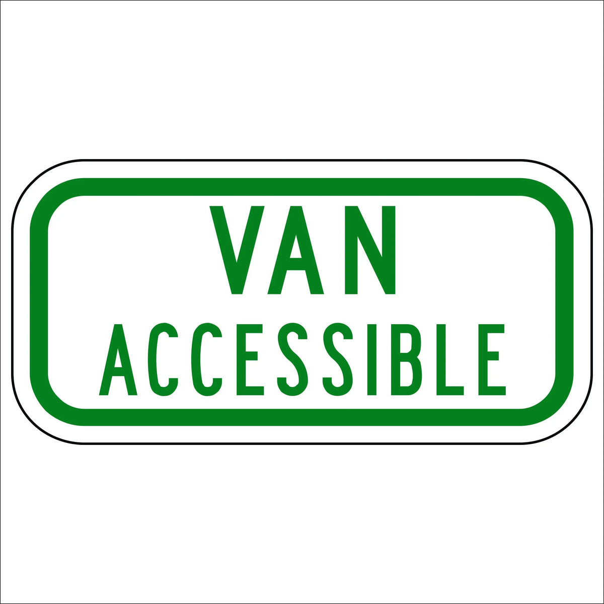 R7-8P Van Accessible Sign – Evangeline Specialties