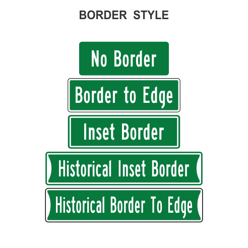 Ornamental Street Name Sign Frame Package – Evangeline Specialties