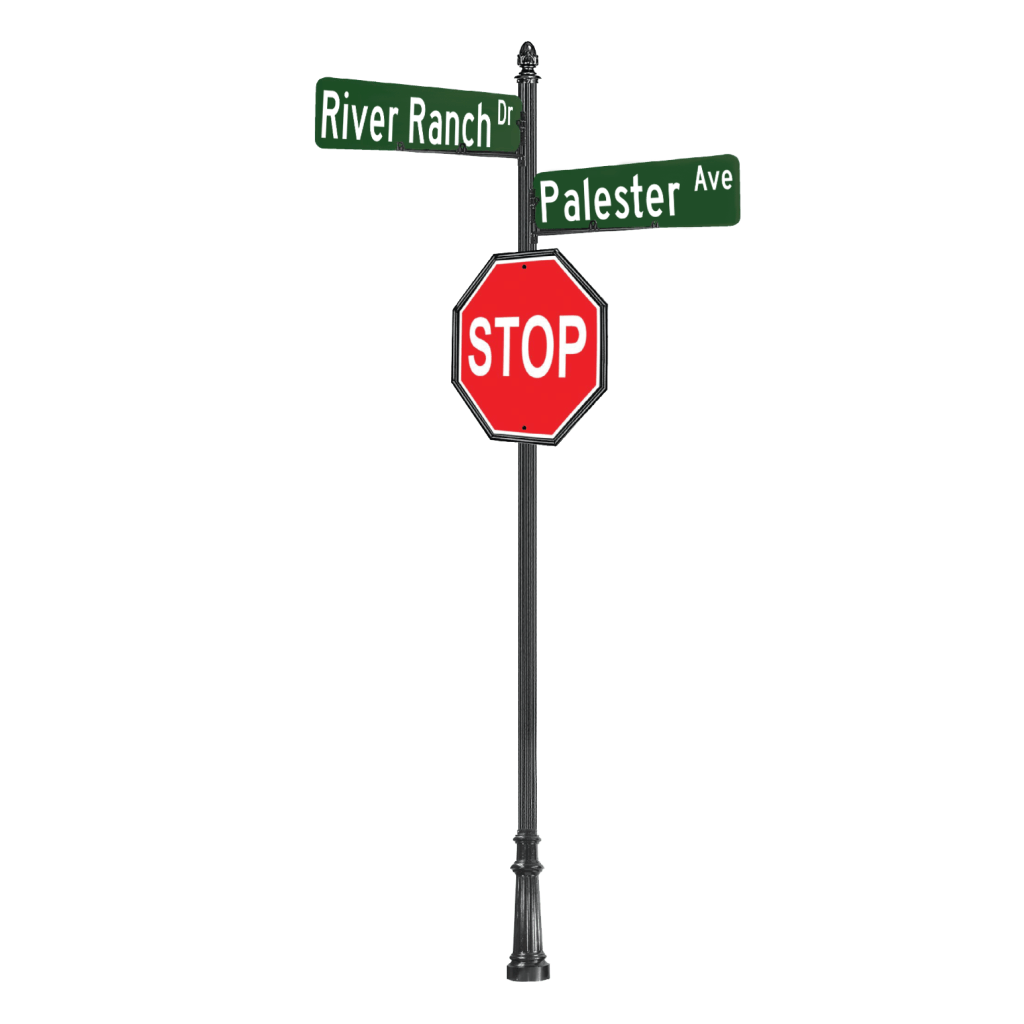Ornamental Street Name Sign Cantilever Package – Evangeline Specialties