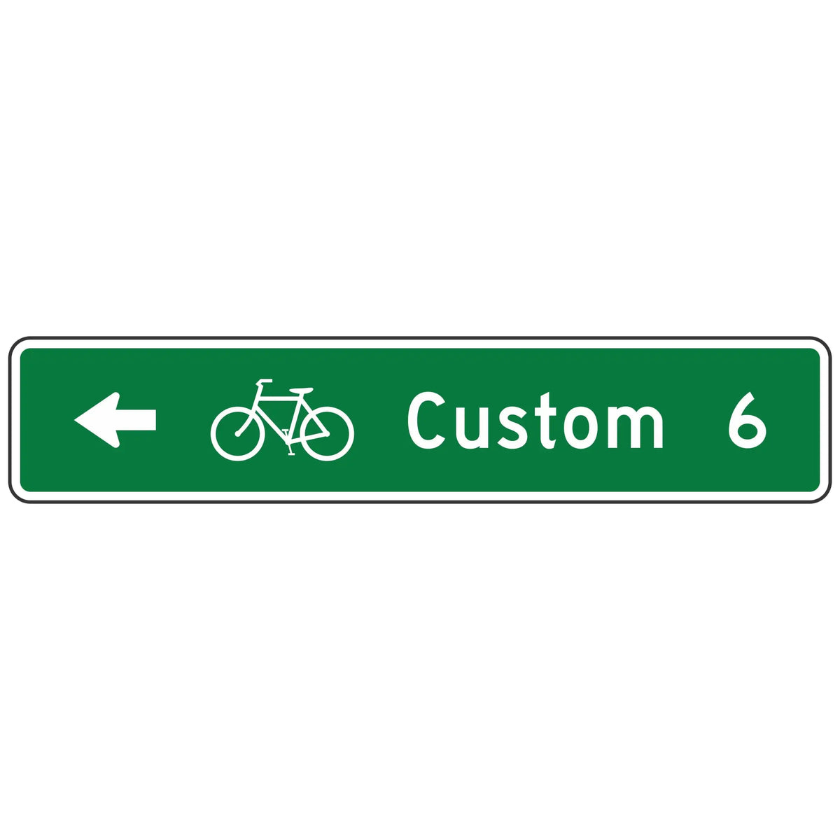 D1-1C Bicycle Destination & Distance Sign – Evangeline Specialties