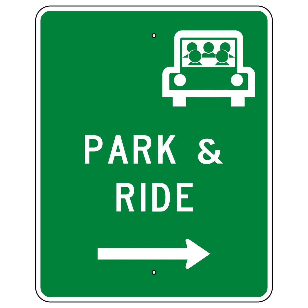 D4-2 Park and Ride Sign – Evangeline Specialties