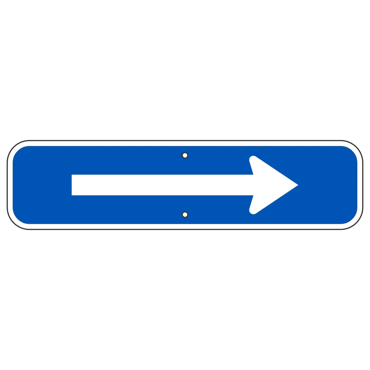 D9-2PB Blue Arrow Sign 24"x6" – Evangeline Specialties
