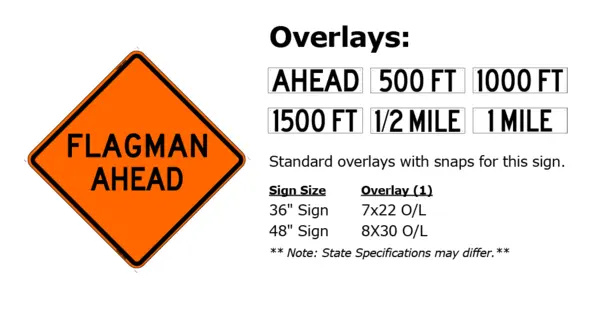 Flagman Ahead - Roll-Up Sign – Evangeline Specialties