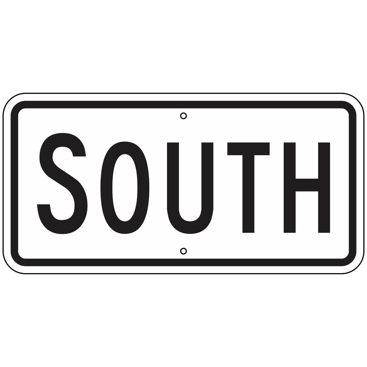 M3-3 Cardinal Direction South Sign – Evangeline Specialties