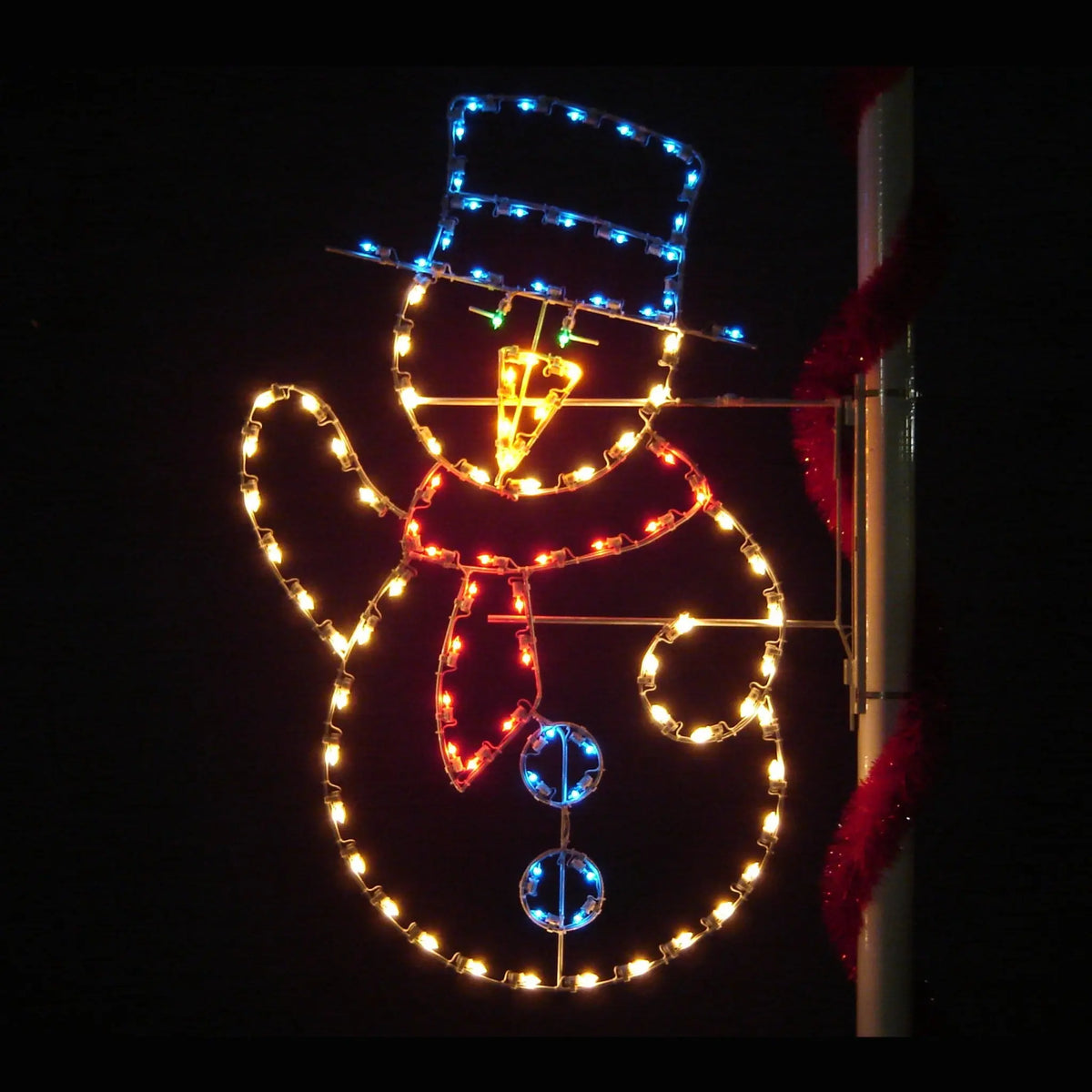 6' Snowman - Commercial Outdoor Christmas Pole Decoration – Evangeline ...