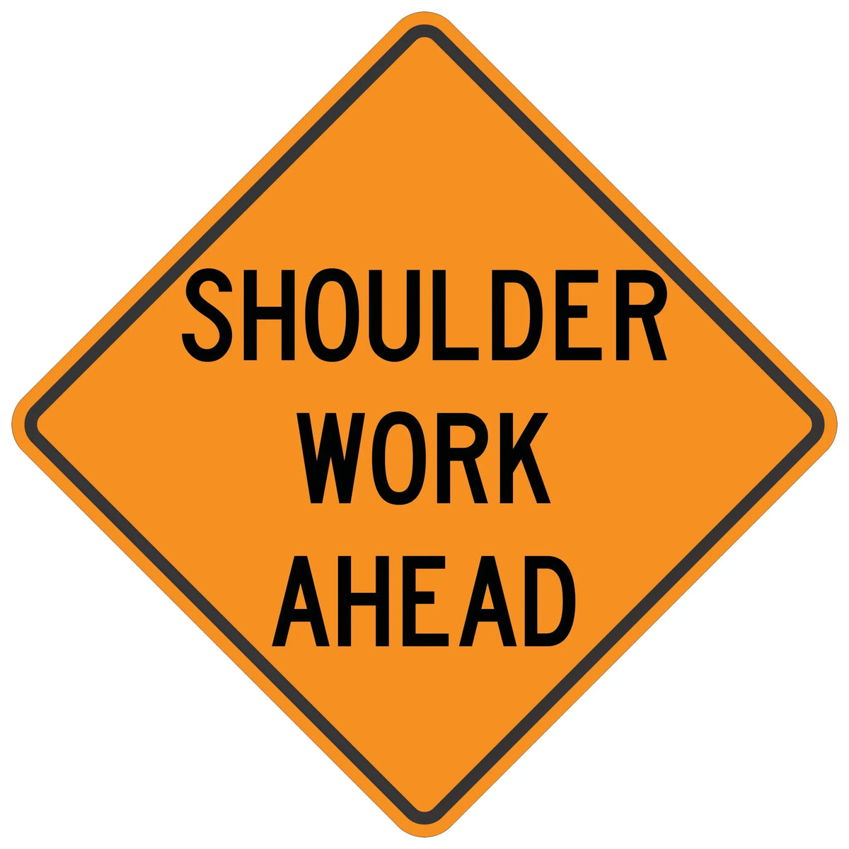 Shoulder Work Ahead - Roll-Up Sign – Evangeline Specialties