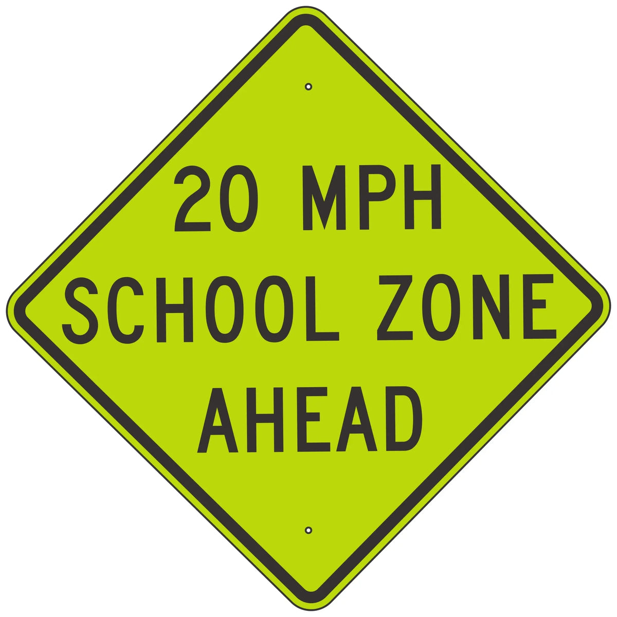 S4-5A School Zone Ahead Sign – Evangeline Specialties