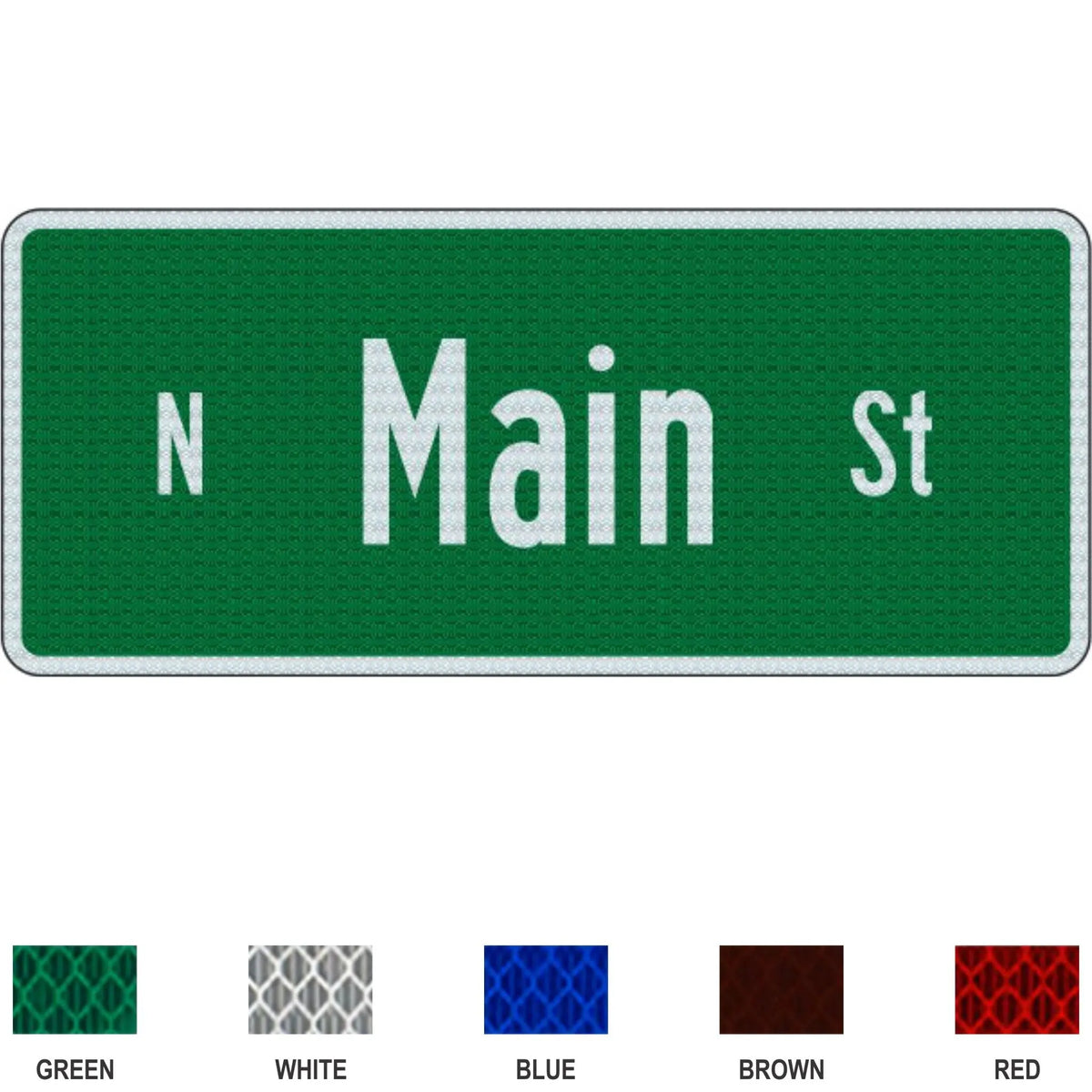 Street Name Sign 18 inch Tall Flat Blade – Evangeline Specialties