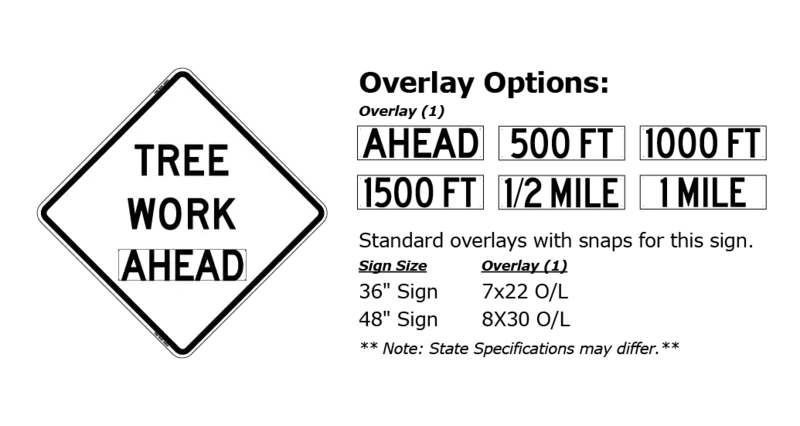 Tree Work Ahead - Roll-Up Sign – Evangeline Specialties