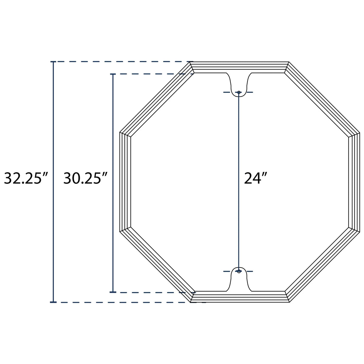 Decorative 30" Stop Sign Trim - Black – Evangeline Specialties