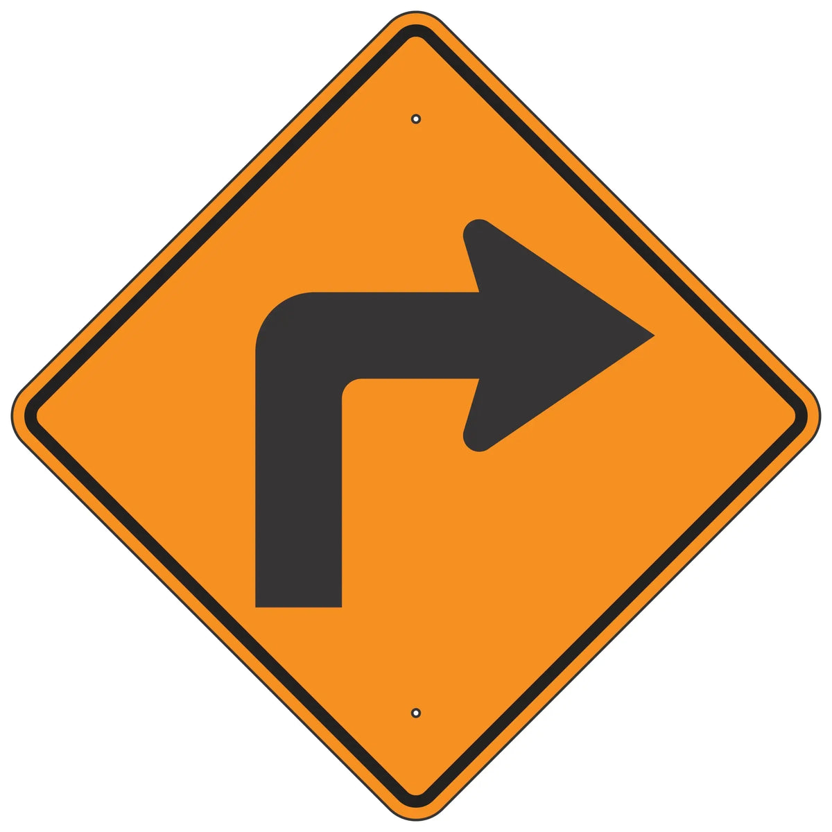 W1-1R Right Turn Sign – Evangeline Specialties