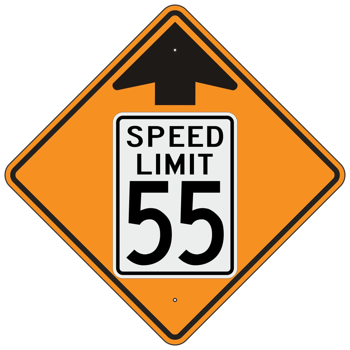 W3-5 Reduced Speed Limit Ahead Sign – Evangeline Specialties