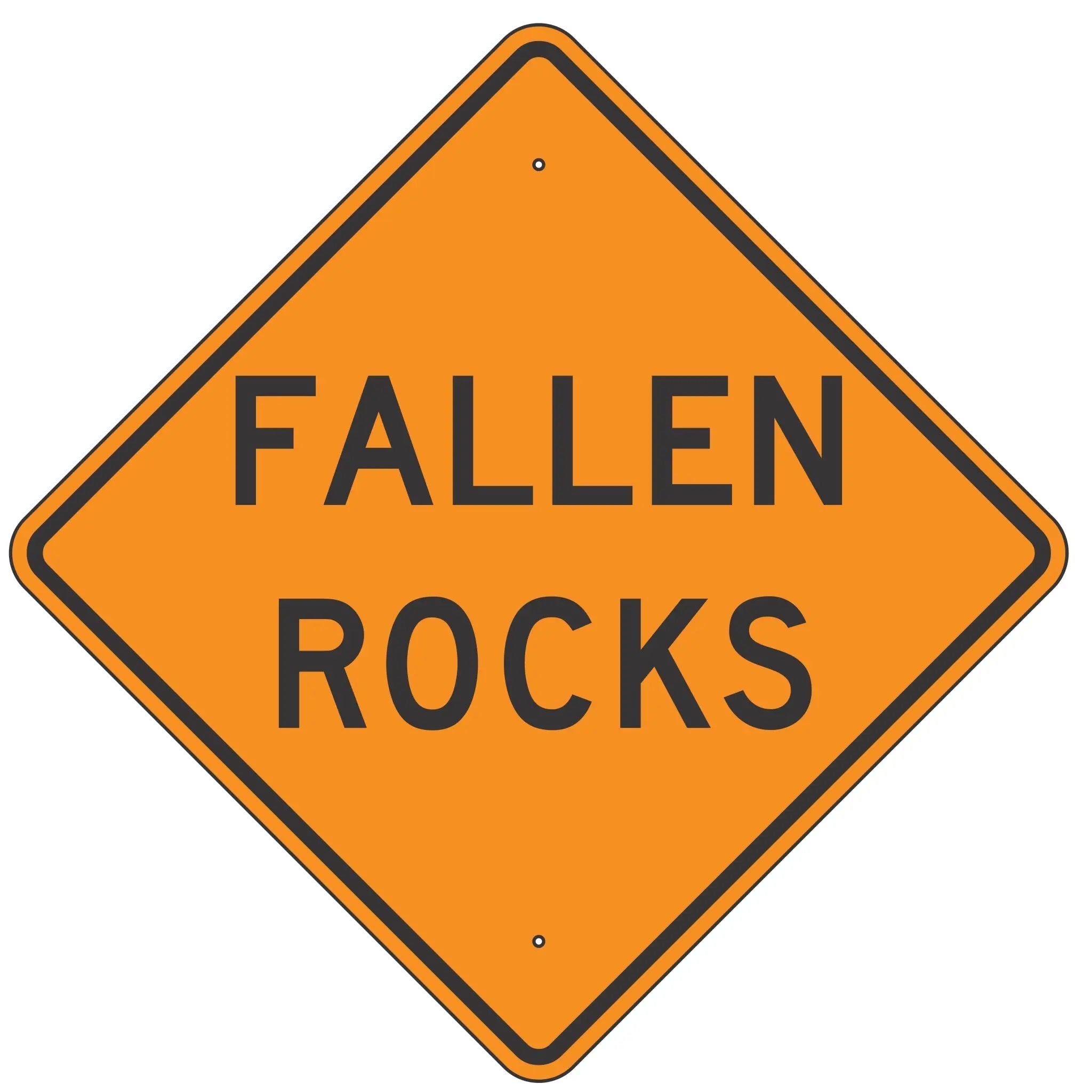 Falling Rocks Traffic Sign