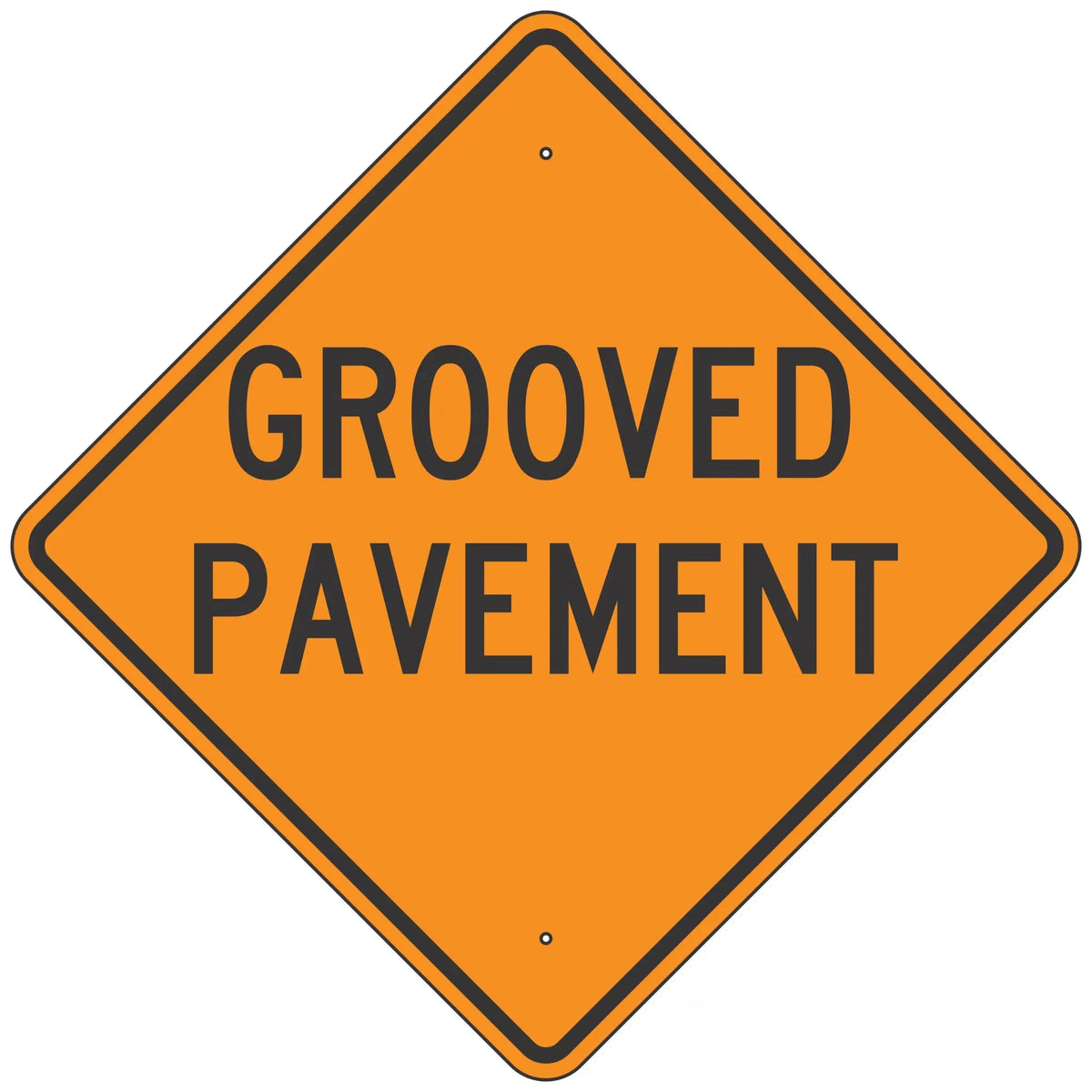 W8-15 Grooved Pavement Sign – Evangeline Specialties