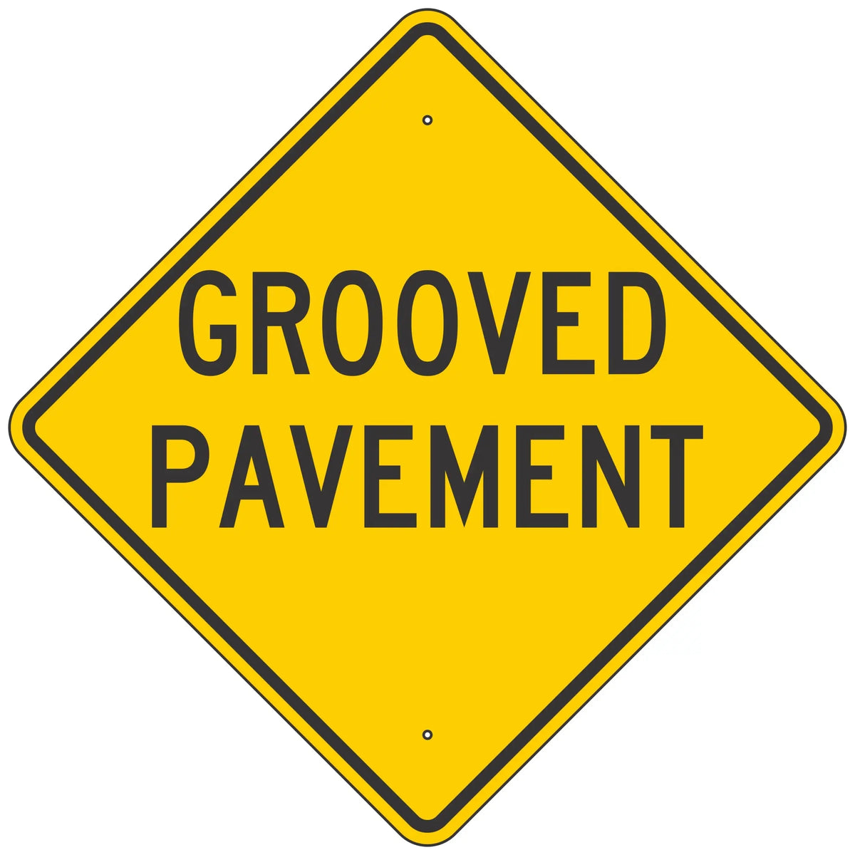 W8-15 Grooved Pavement Sign – Evangeline Specialties