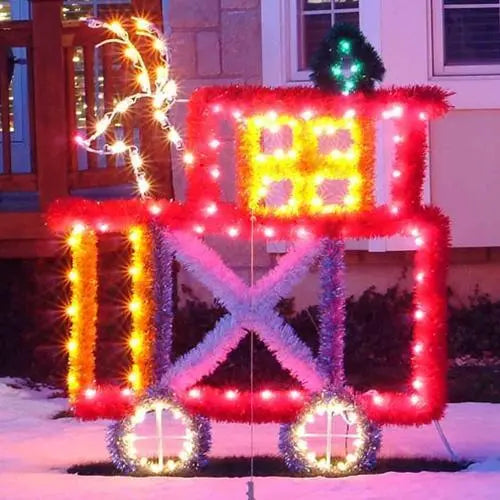 6.5' x 29' Santa Express Animated-Commercial Christmas Yard Decor ...