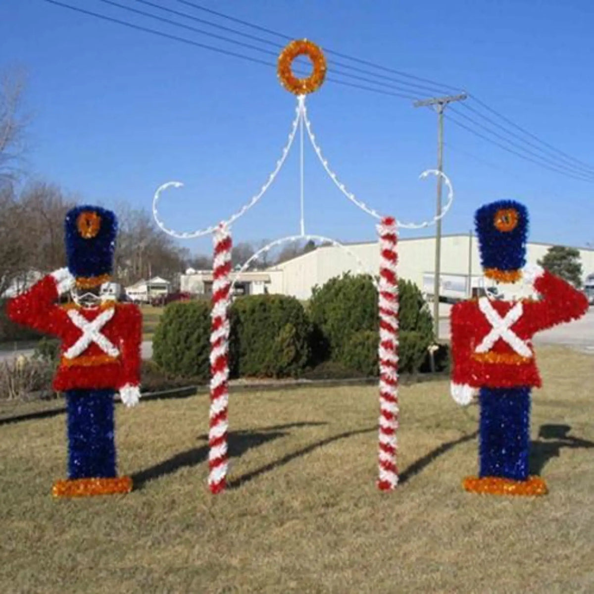 Garland Toy Soldier&Guard House-Commercial Outdoor Christmas Yard Deco ...